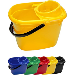 Professional 14L Mop Bucket with Wringer Colour Coded With Easy Carry ...